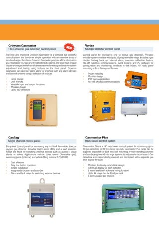 Crowcon Fixed Gas Detectors - Brochure | PDF