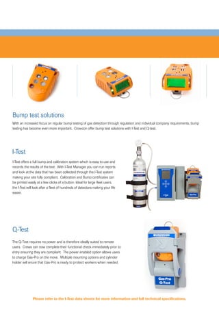 Crowcon Gas-Pro Portable Gas Detector | PDF