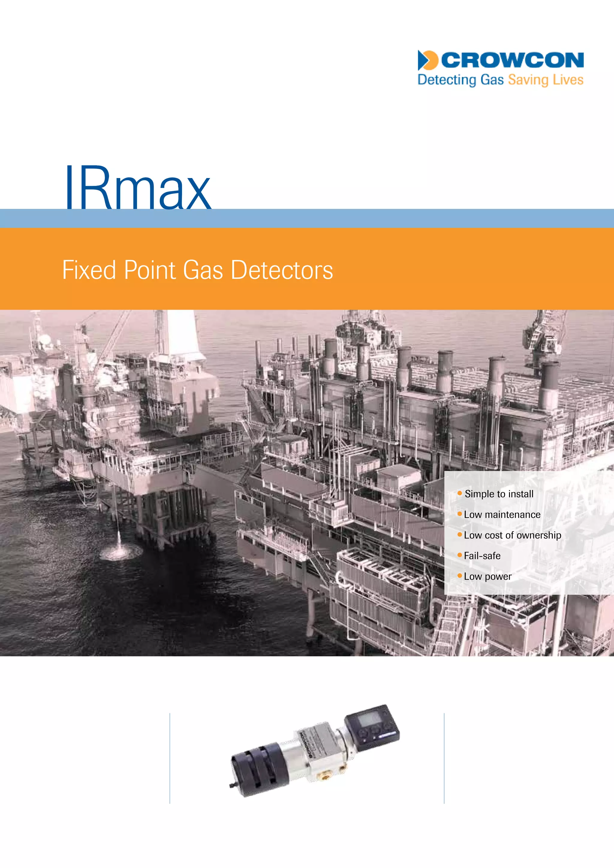 Crowcon IRmax Fixed Gas Detector - Spec Sheet | PDF