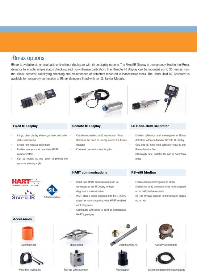 Crowcon IRmax Fixed Gas Detector - Spec Sheet | PDF