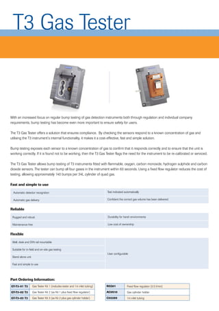 Crowcon T3 Gas Detector | PDF