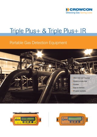 Crowcon Triple Plus+ Portable Gas Detector - Spec Sheet | PDF