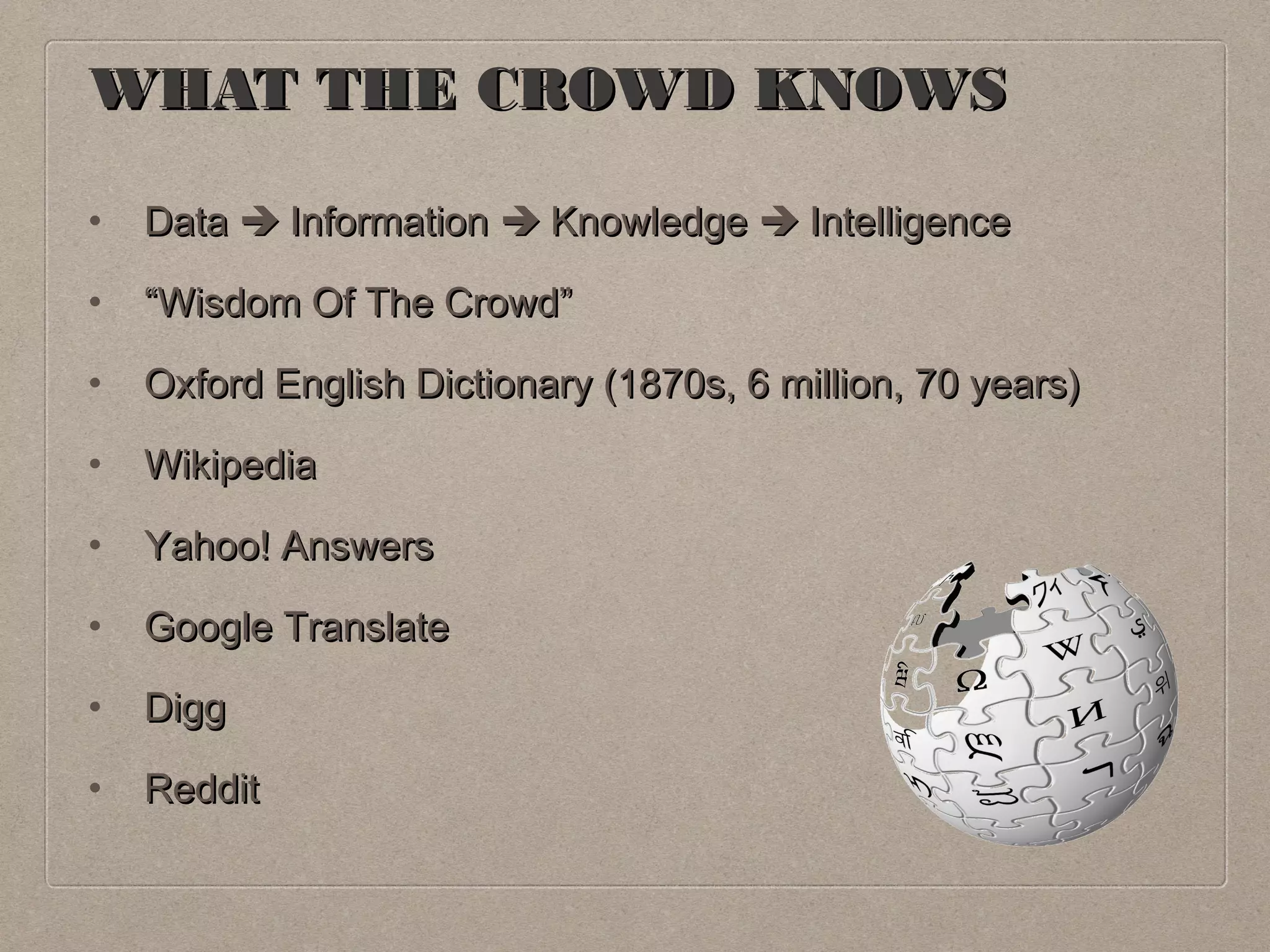 The Power of the Crowd | PPT