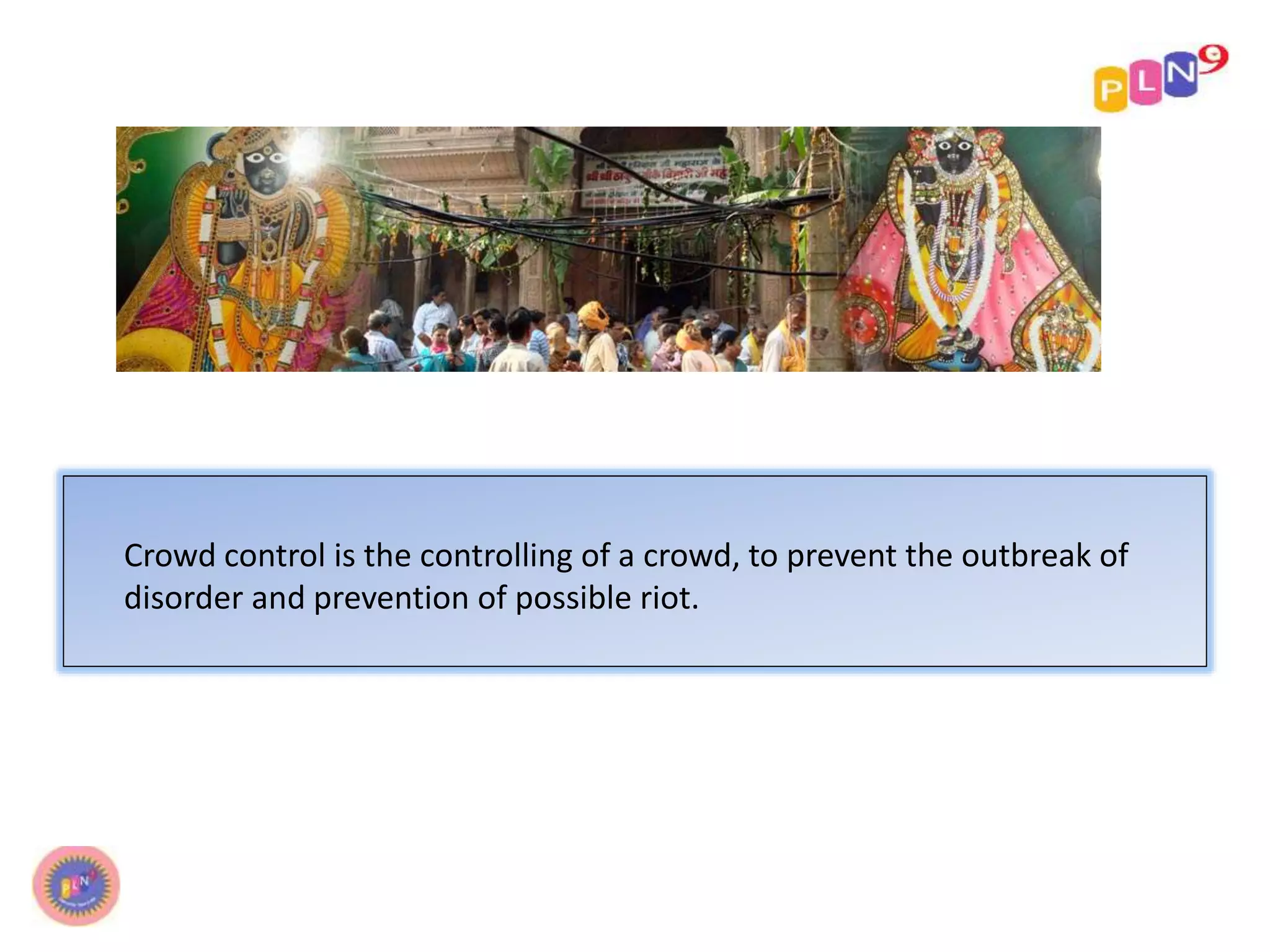 Crowd control management | PPTX