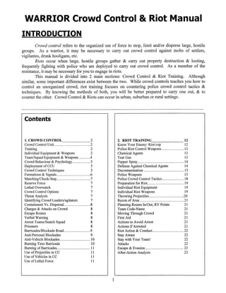 Crowd Control Riot Manual | PDF