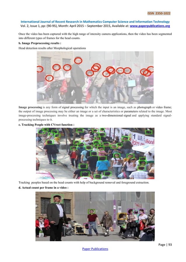 Crowd Density Estimation Using Base Line Filtering Pdf
