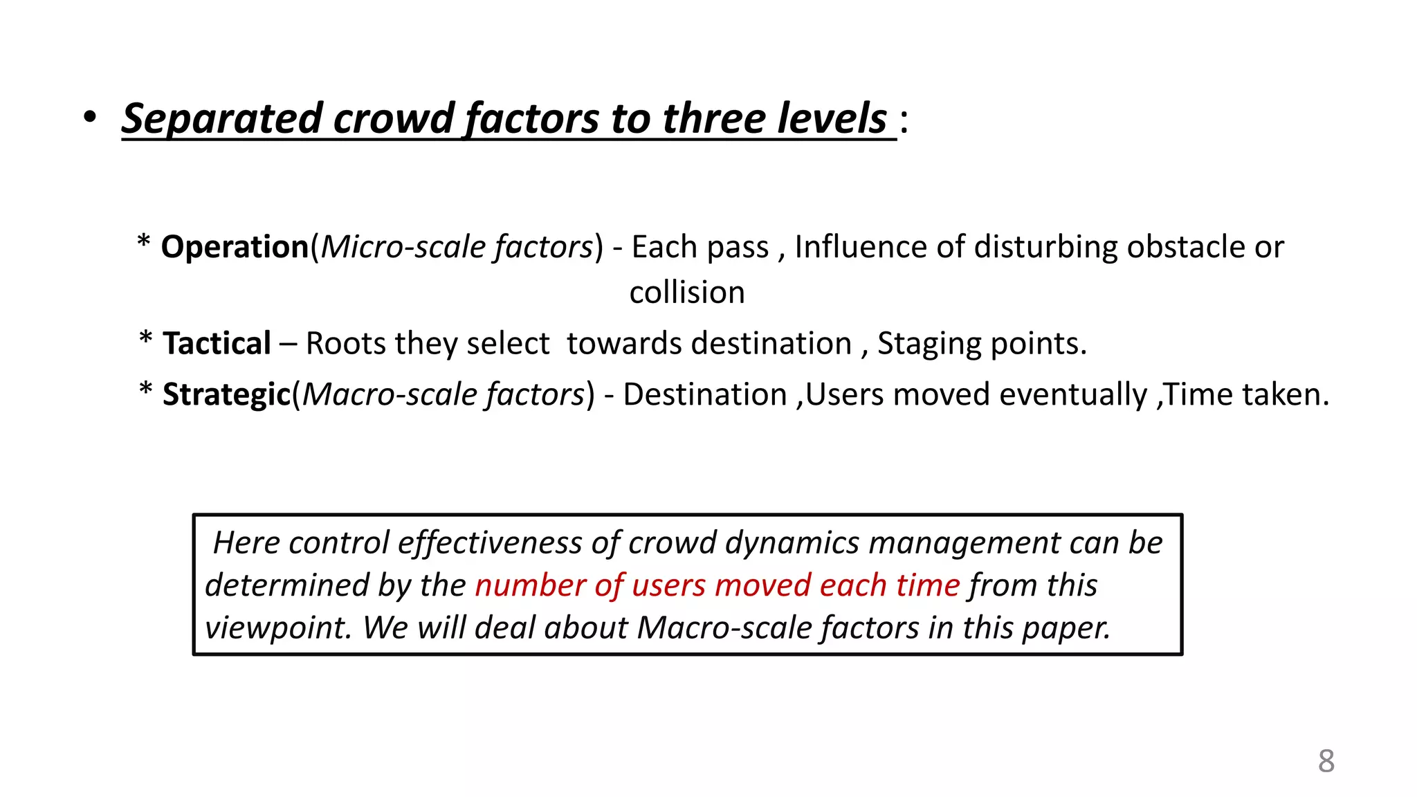 Crowd dynamics management in IOT system | PPTX | Computer Software and Applications | Computing