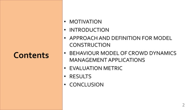 Crowd dynamics management in IOT system | PPTX | Computer Software and Applications | Computing