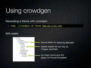 CrowdFusion: The Front-End Edition, Part I: Presentation Layer | PPT
