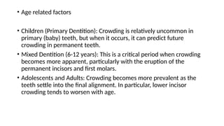 crowding in the dental arch of the human.pptx