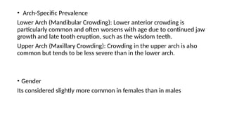 crowding in the dental arch of the human.pptx
