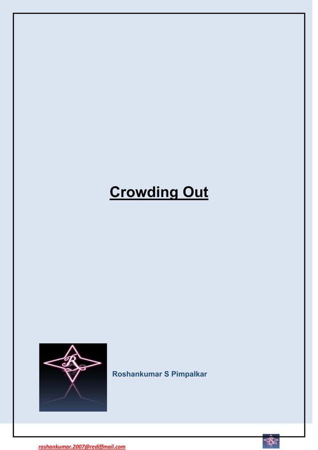 Crowding out | DOCX | Economy | Business and Finance