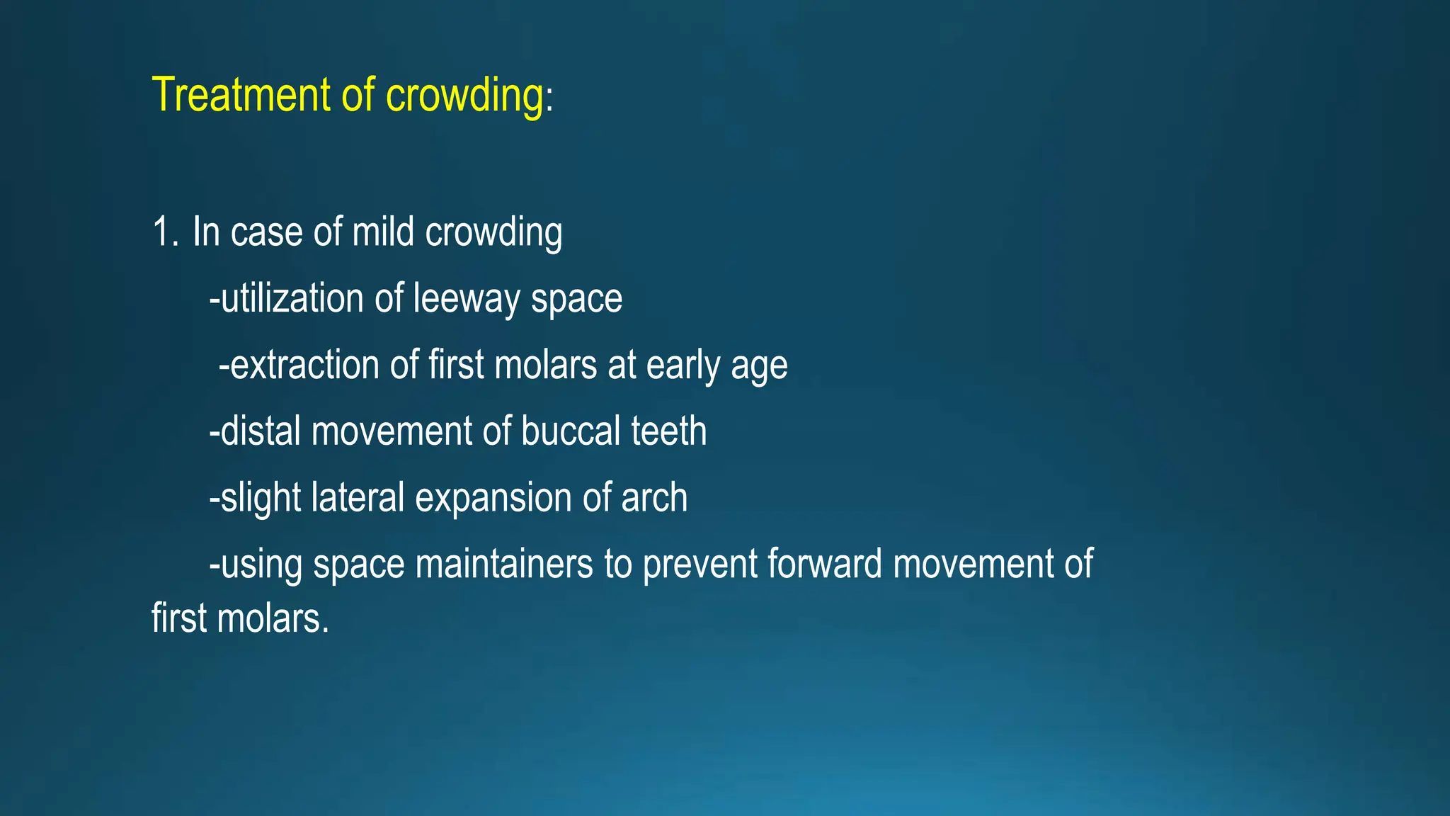 crowding and its management presentation | PPTX | Dental Health ...