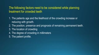 crowding and its management presentation | PPTX