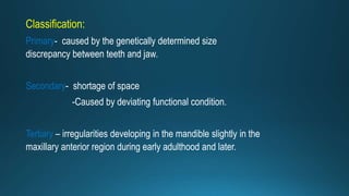 crowding and its management presentation | PPTX | Dental Health ...