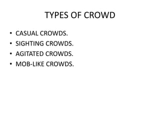 Crowd management | PPTX