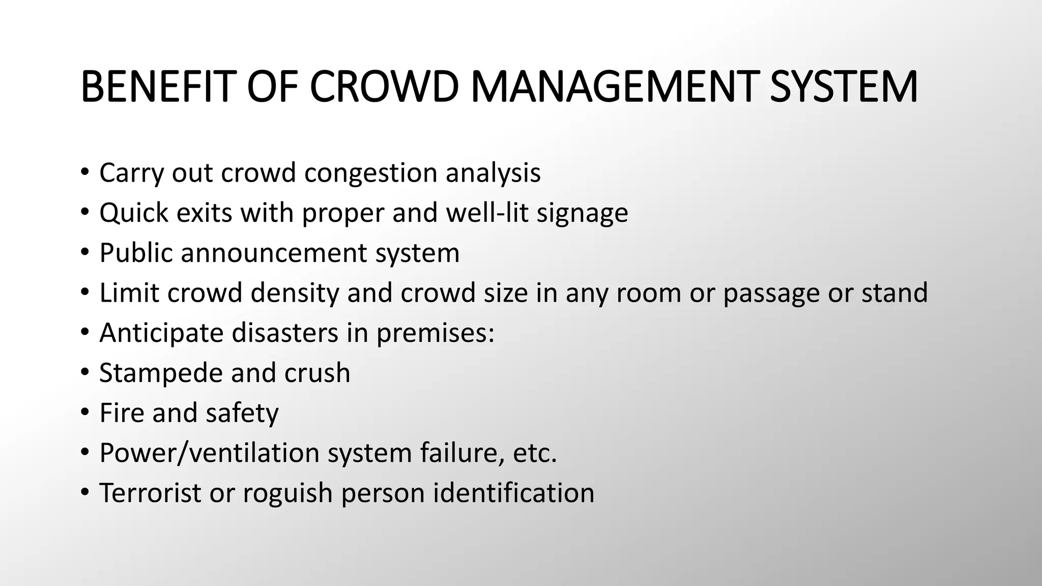 Crowd management- In Events- Strategies, Reasons, Benefits, Why | PPT