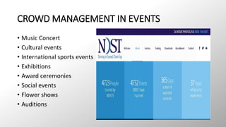 Crowd management- In Events- Strategies, Reasons, Benefits, Why | PPTX