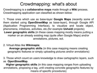 CROWDMAPPING BETWEEN CIVIC ENGAGEMENT AND PROSUMPTION | PPT
