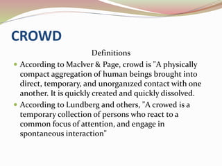 Crowd, public ,audience | PPTX