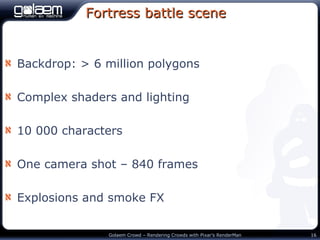 Rendering crowds with Pixar’s RenderMan | PPT