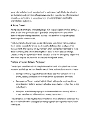 Crowd Simulation and Modeling: Understanding the Dynamics of Human ...