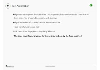 Crowd Sourced Testing - Real-World Experience Using Rainforest QA Crowd ...