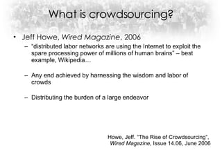 Crowdsourcing Digitization: Harnessing Workflows to Increase Output | PPT