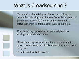 Crowdsourcing | PPT