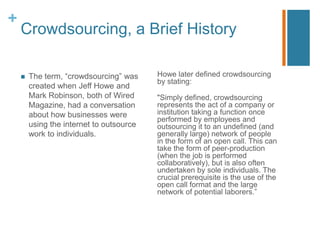 Crowdsourcing | PPT