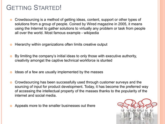 Unlocking the power of crowdsourcing | PPT