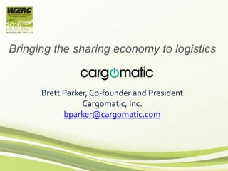 Crowdsourcing and collaborative warehousing and logistics werc ...