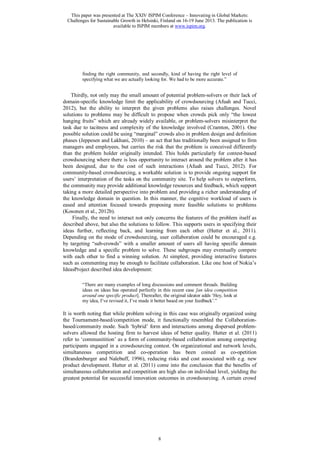 Crowdsourcing as a problem solving strategy | PDF