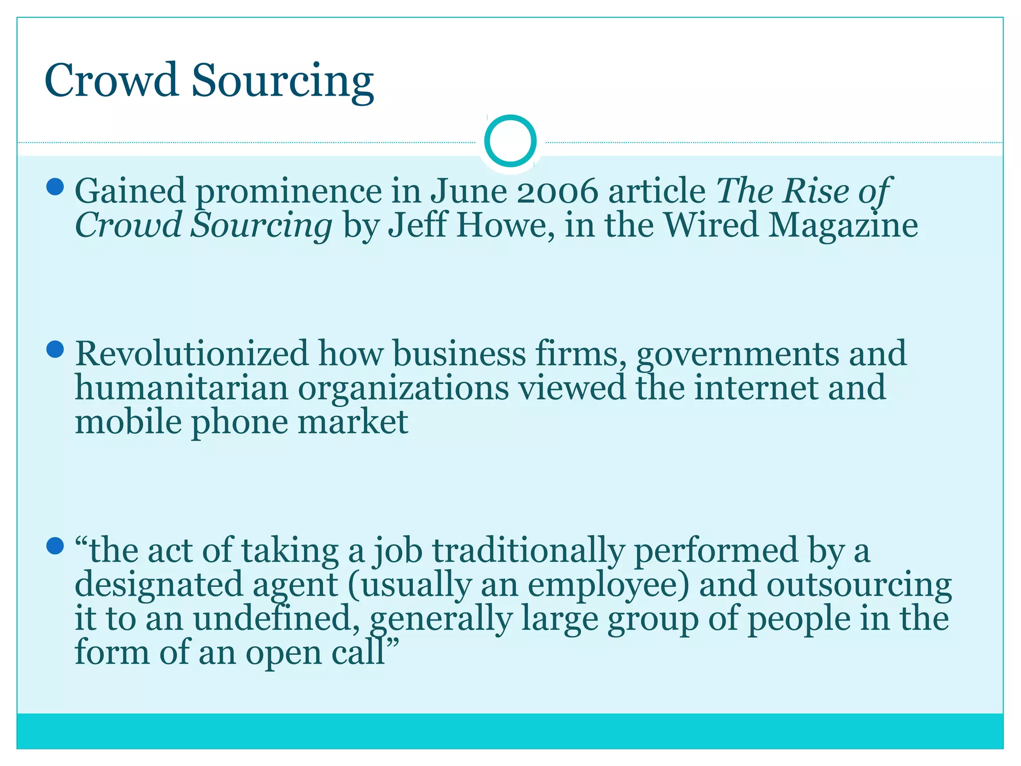 Crowd sourcing & gis | PPT