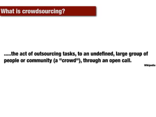 Crowdsourcing/crowdmapping presentation | PPT