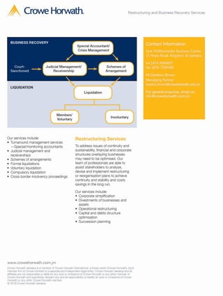 Crowe Horwath Jamaica :Firm Profile | PDF