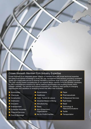 Crowe horwath we are here to help you get to there | PDF