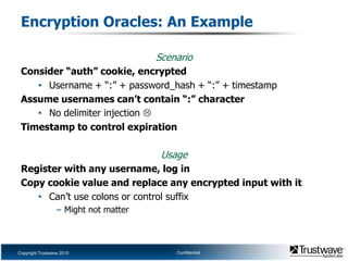 Daniel Crowley - Speaking with Cryptographic Oracles | PPTX