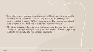 ENDODONTICS Crown-Originating Dental Fractures.pptx