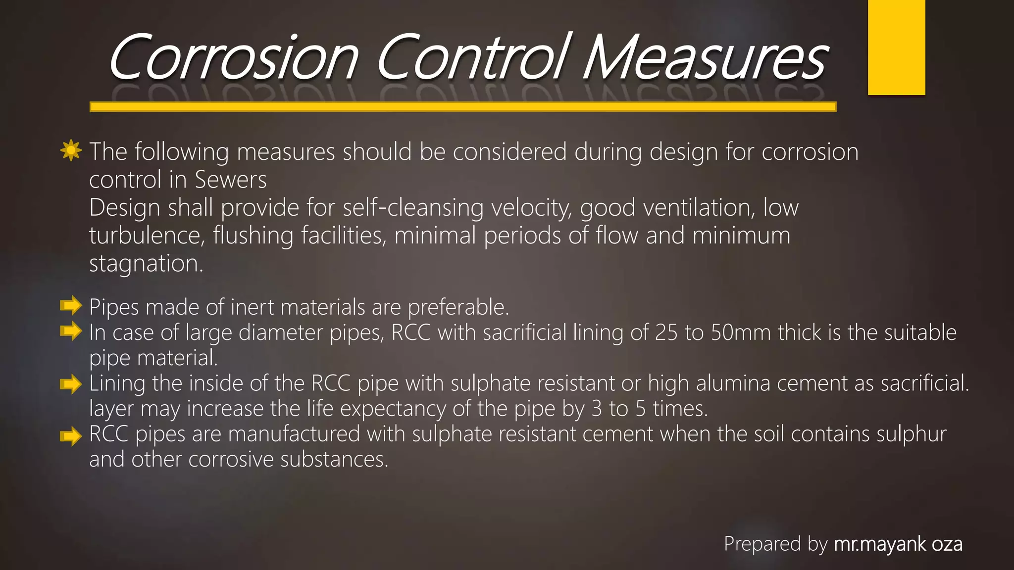 Crown corrosion - wwwe - By Mr. Mayank Oza - water and waste water ...