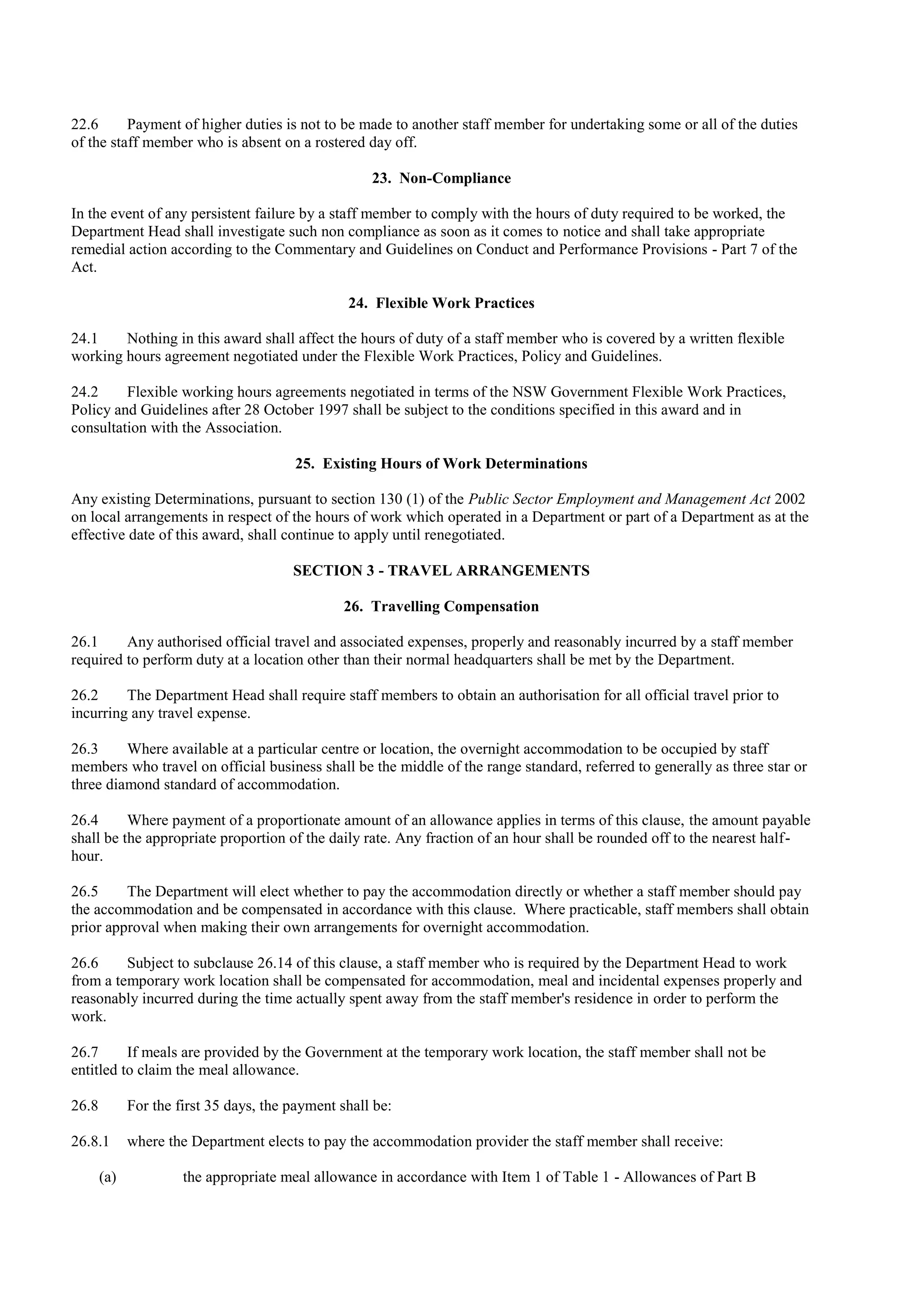Crown employees conditions of employment award 2009 | PDF