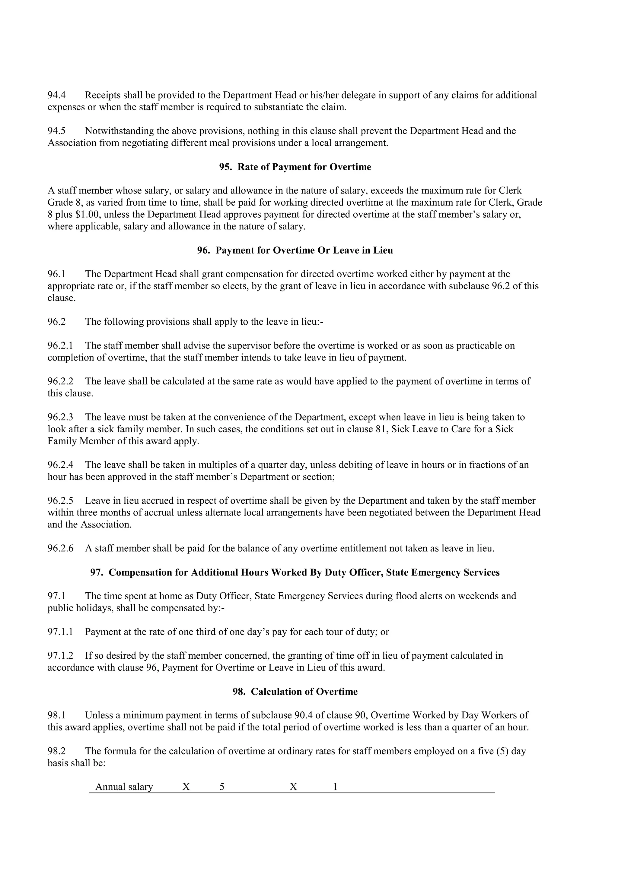 Crown employees conditions of employment award 2009 | PDF