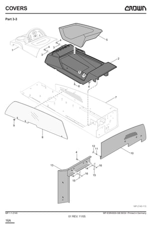 Crown esr4500 series forklift parts catalogue manual | PDF