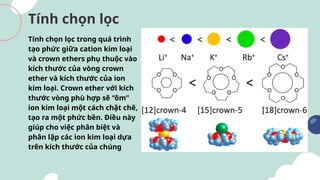 Crown Ethers in supramolecular chemistry | PPTX