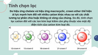 Crown Ethers in supramolecular chemistry | PPTX