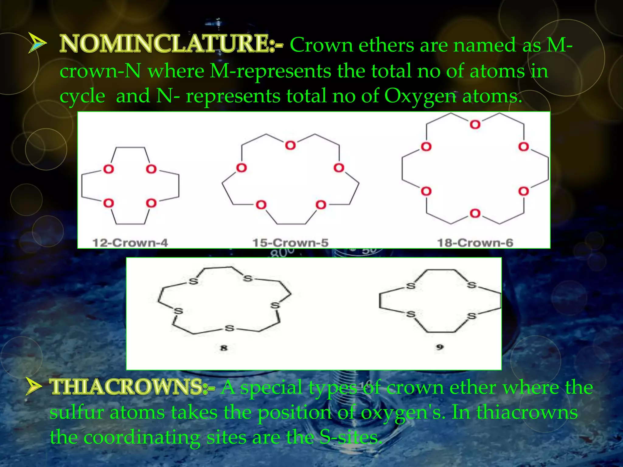 Crown ether and cryptand | PPTX