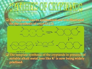 Crown ether and cryptand | PPTX