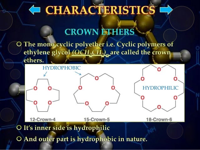 Crown ether and cryptand
