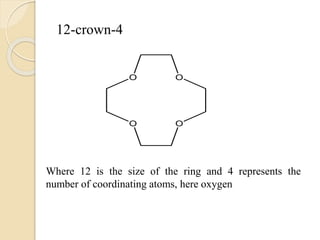 Crown ethers and inclusion compounds | PPTX