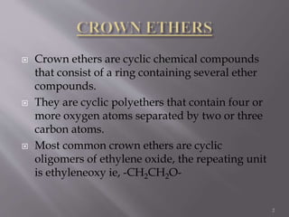 Crown ethers.pptx | Chemistry | Science
